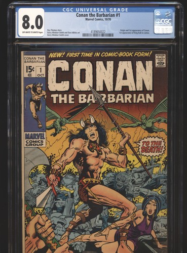 Conan the Barbarian #1 CGC 8.0 Off-White to White Pages | eBay