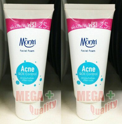 2 x Dr. Montri Facial Foam Acne Oil Control Cleansing Face Skin 62.5g ...