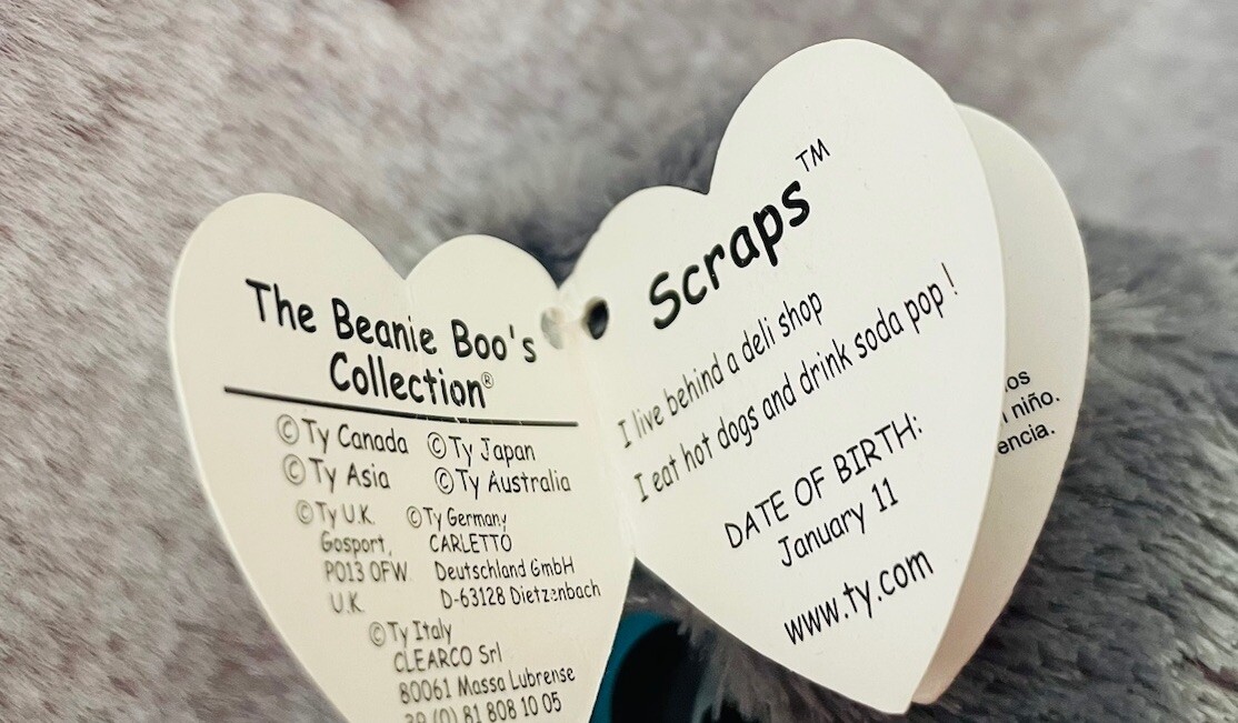 Ty Beanie Boos Scraps Puppy 6” Retired 2014 With Tags | eBay