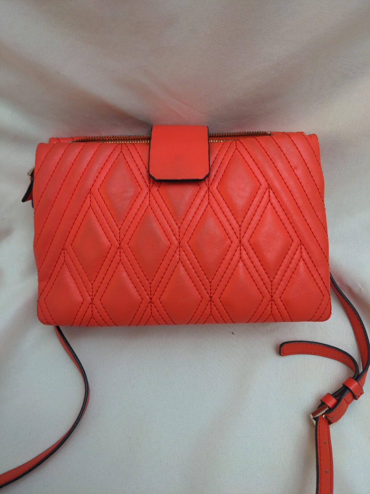 GUESS Mini Crossbody Bag Purse Blush Pink/Coral Gold … - Gem
