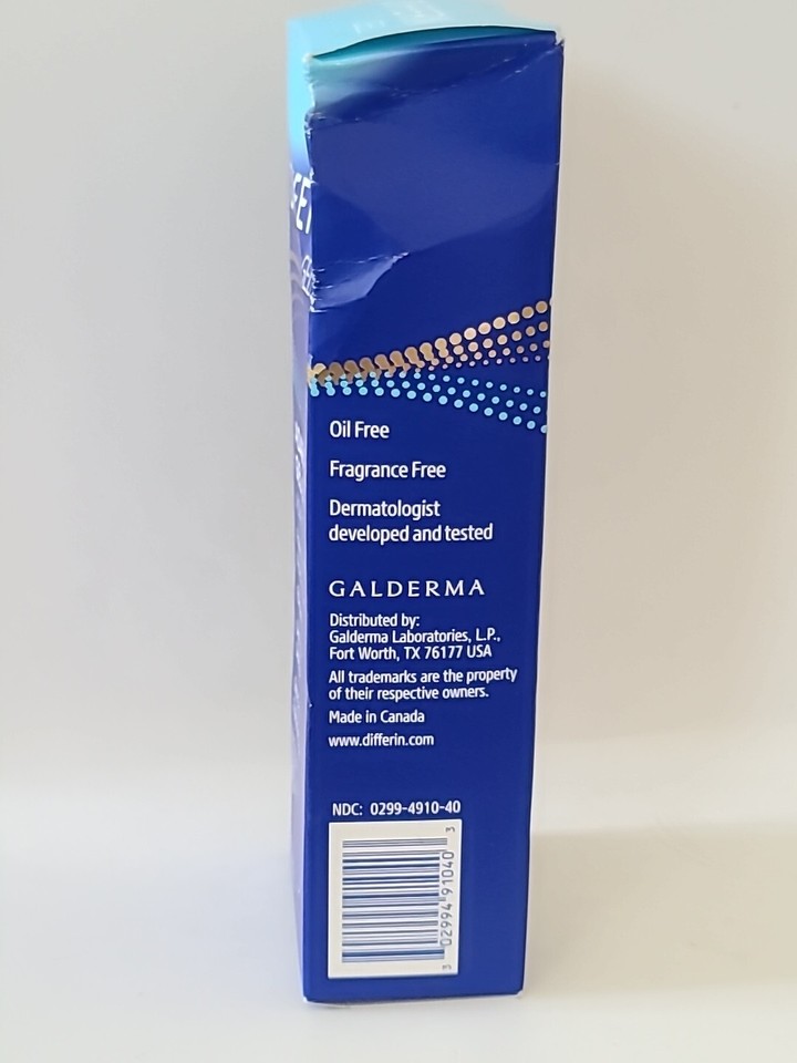 Differin Acne Treatment Gel 1.6 OZ 90 Day Supply Retinoid Treatment ...