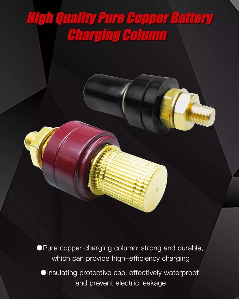 Battery Jump Post Kit, Waterproof Remote Battery Jumper Terminals W ...