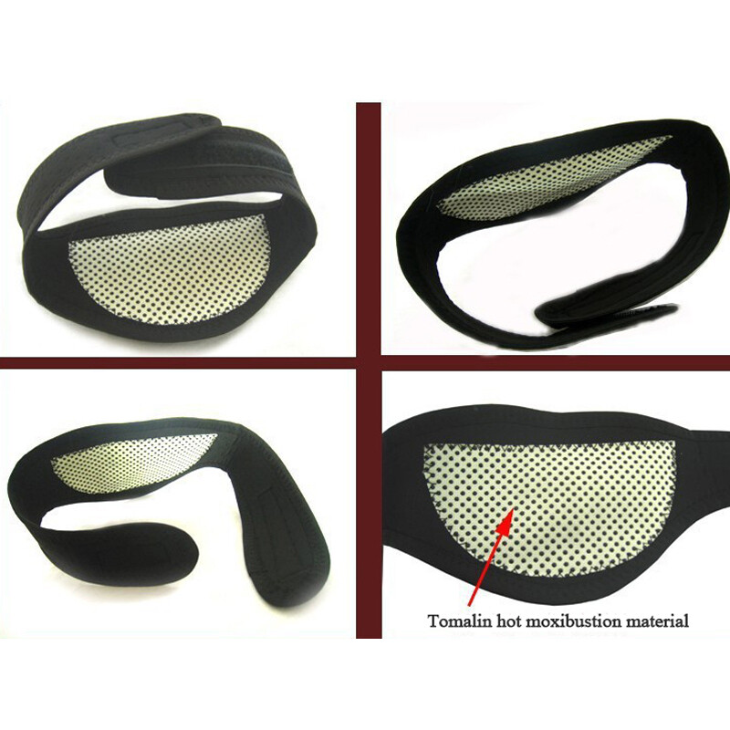 Tourmaline Belt Self-Heating Neck Magnetic Therapy Neck Guard Collar ...