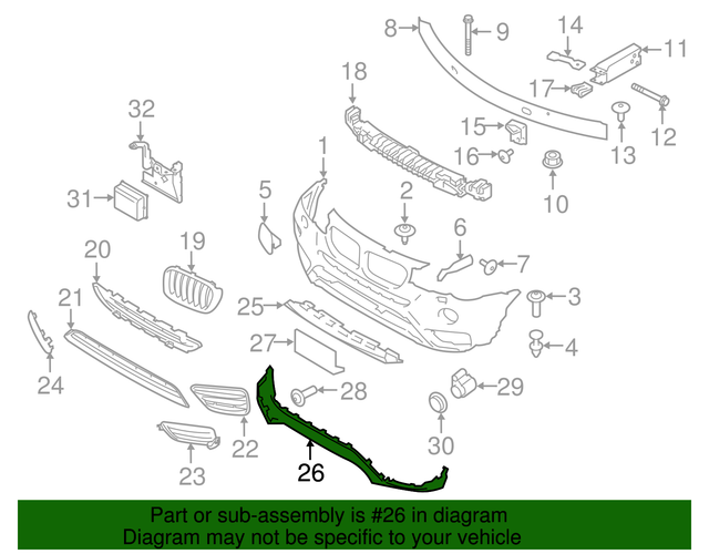 BMW 51117389904 Genuine OEM Lower Cover for sale online | eBay