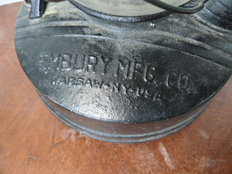 Antique Embury MFG Co. No. 2 Air Pilot Kerosene Oil Lantern | eBay