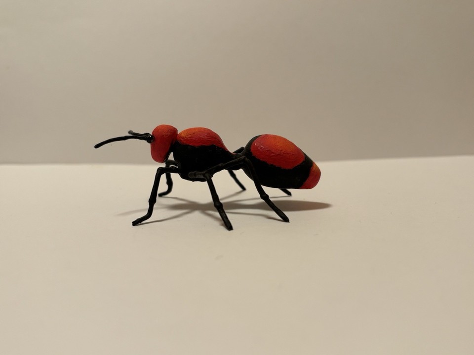 Handmade Hand-painted 3" Red Velvet Ant Cow Killer Insect Figurine ...