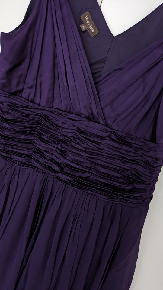 Phase Eight Silk Purple Midi Evening Dress - Size 10 - Elegant and ...