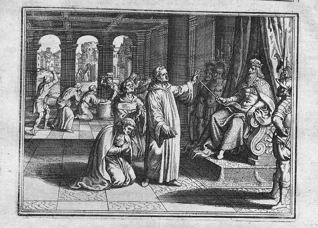 1640 - Justinian II Emperor Leontios Copperplate Engraving Merian ...