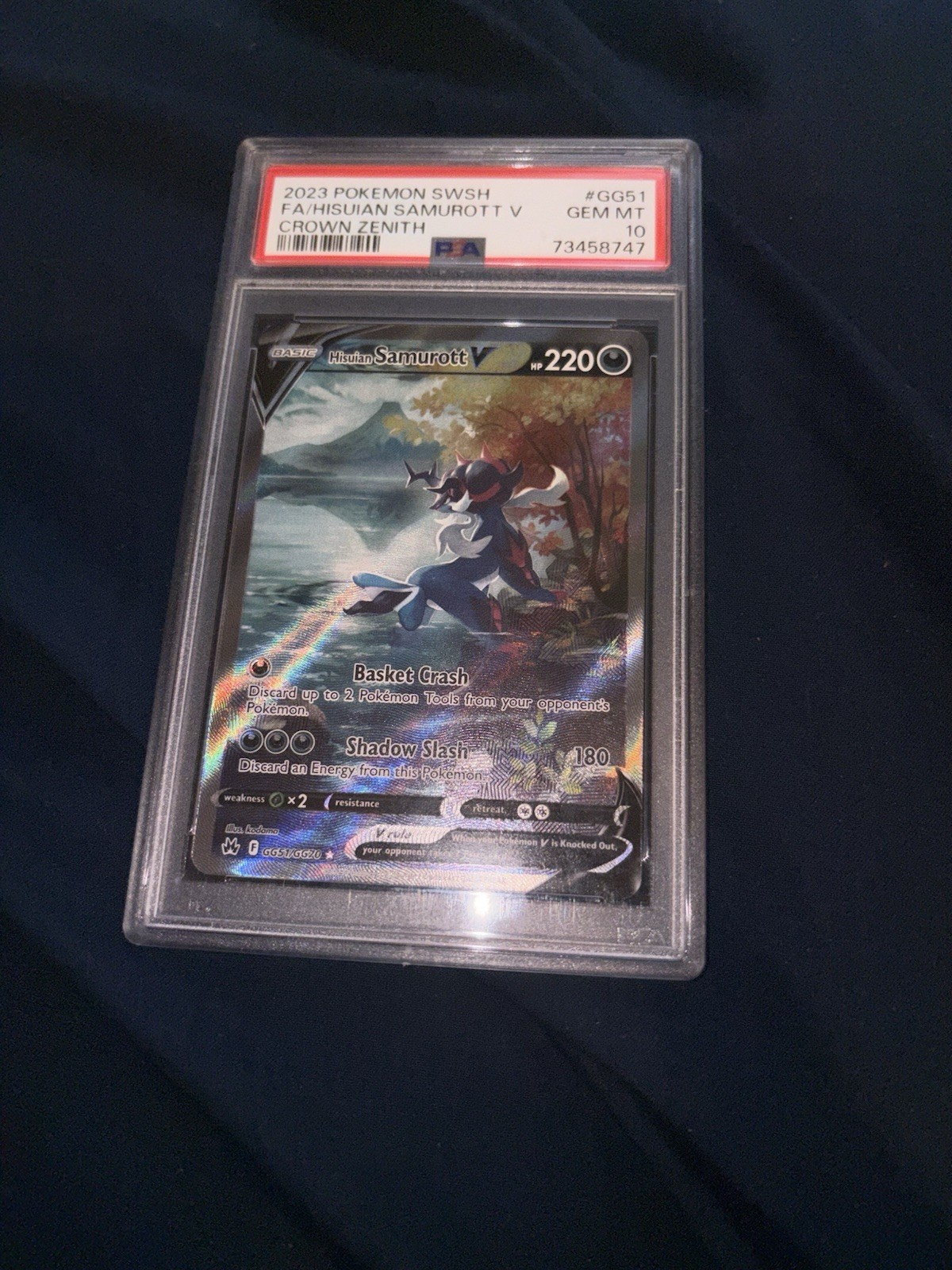 Hisuian Samurott V GG51/GG70 Crown Zenith: Galarian Gallery Holo | eBay