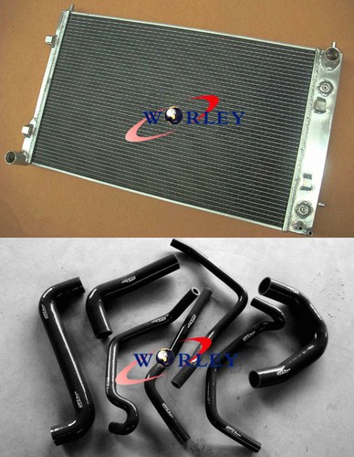 Aluminum radiator + BLACK hose for HOLDEN Commodore VY V8 5.7 LS1 2002 ...