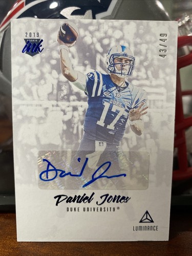 2019 Panini Luminance Daniel Jones Rookie Ink /49 Auto RC | eBay
