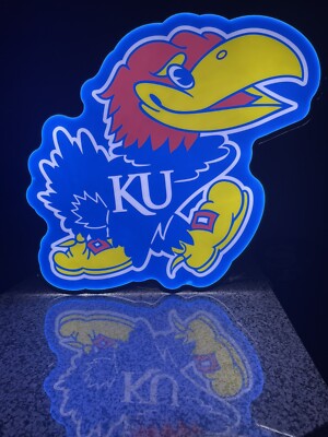 Kansas Jayhawks 3ft x 2ft , LED Neon Sign, Man Cave, Sports Bar | eBay
