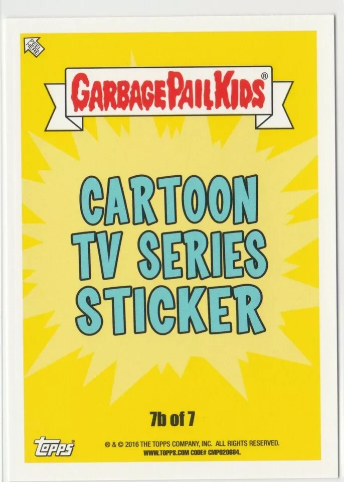 Meddling Mel #7b Garbage Pail Kids GPK 2016 Prime Slime Trashy TV | eBay