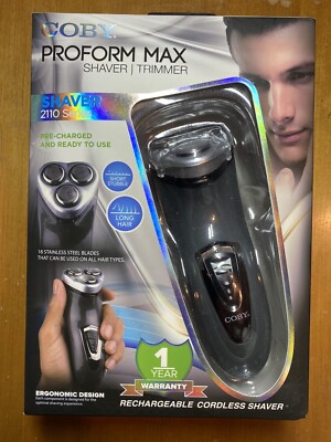 COBY Rechargeable Proform Max Cordless Shaver 2110 Series Brand New in ...