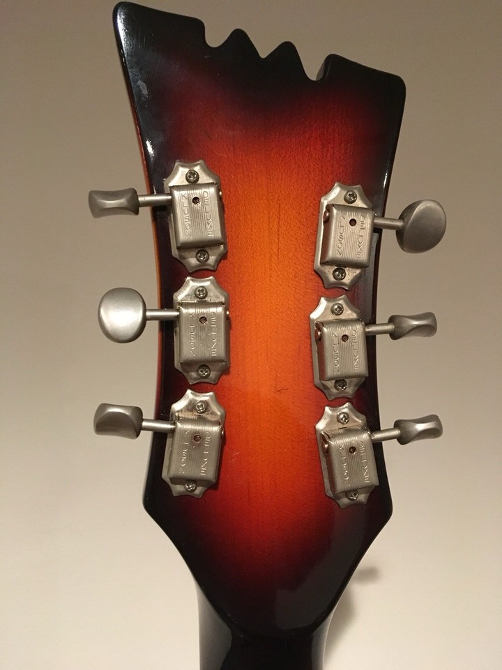 Vintage Mosrite Mach 1 Guitar Sunburst w/Original Case Strap 1970 ...