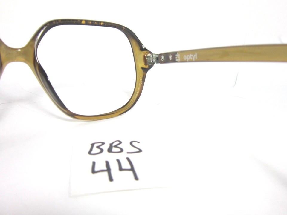 Vtg OPTYL 1139 20 Sun or Eyeglass Frame Austria Squared Brown (BBS-44 ...