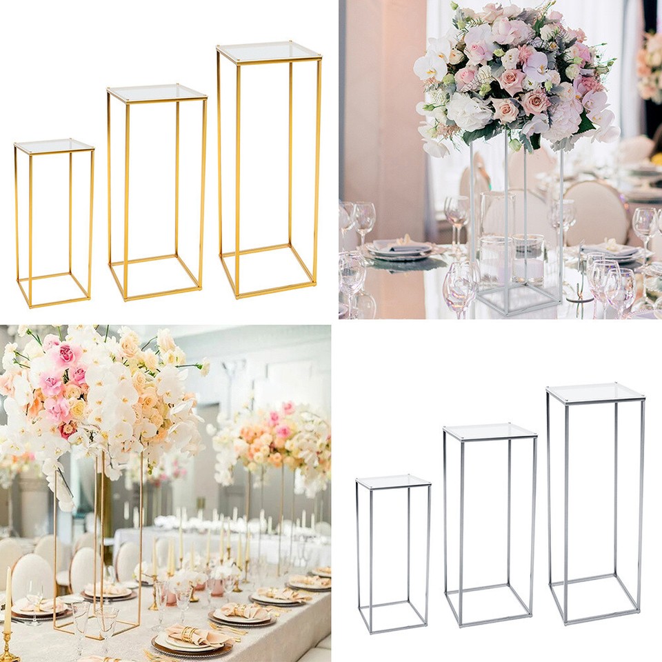 Metal Flower Stand Wedding Table Decor Flowers Rack Acrylic Cake ...