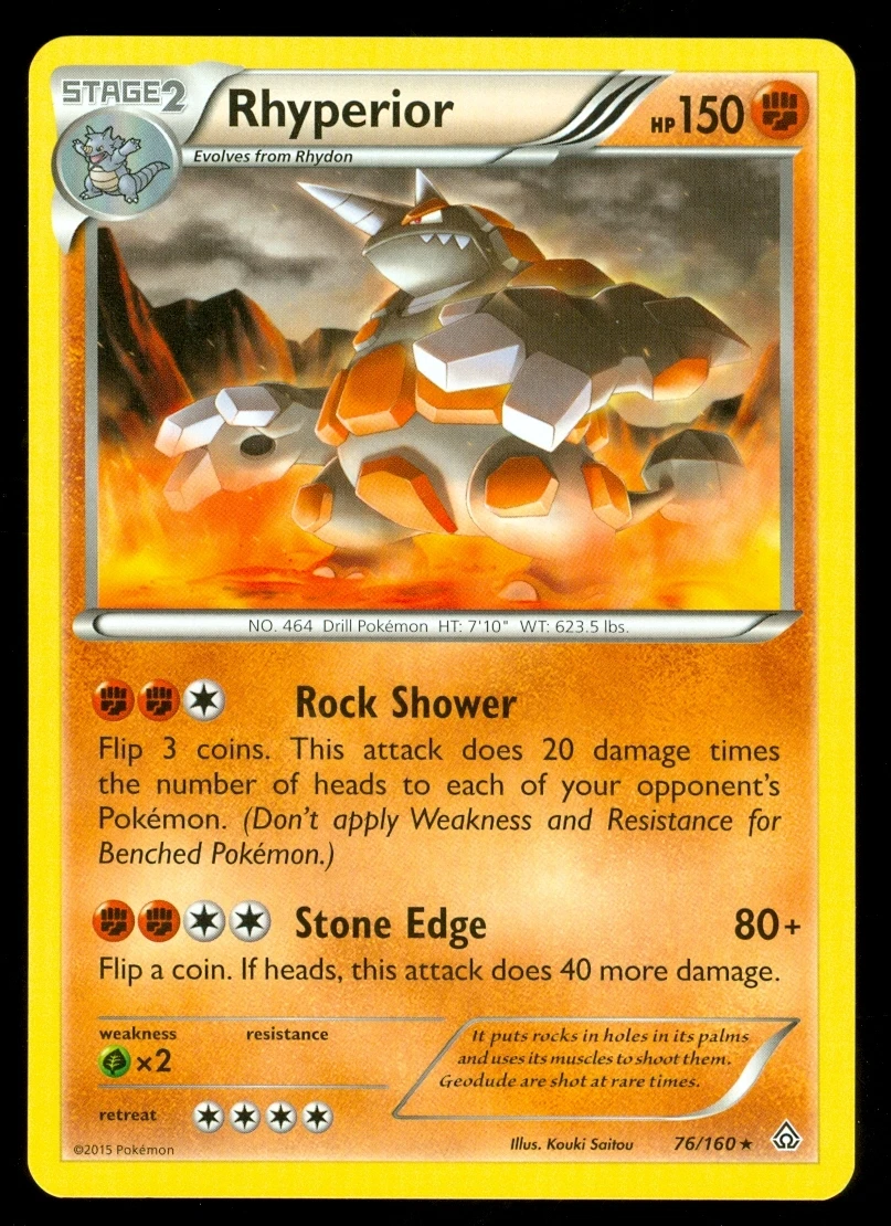 Rhyperior Pokemon Card