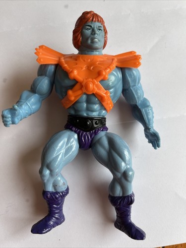 Vintage MOTU Mattel He-Man BLUE FAKER Soft Head W/ Vest Action Figure ...