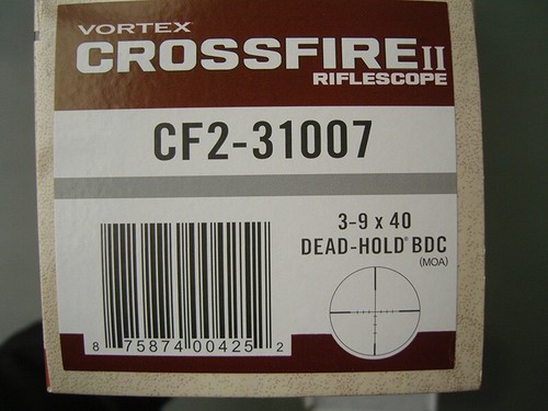 Crossfire II 3-9x40 Scope BDC MOA Reticle With 1-inch Tube CF2-31007 | eBay