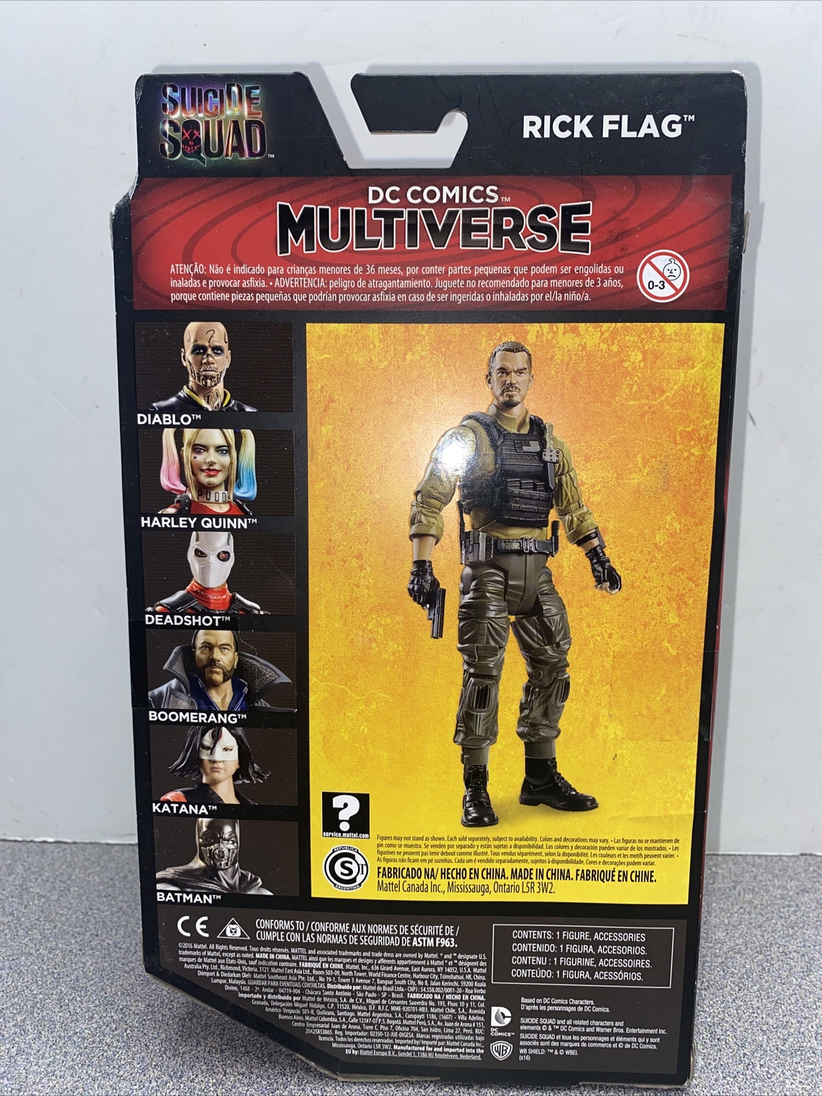 DC Comics Multiverse RICK FLAG Action Figure Suicide Squad movie 6 ...