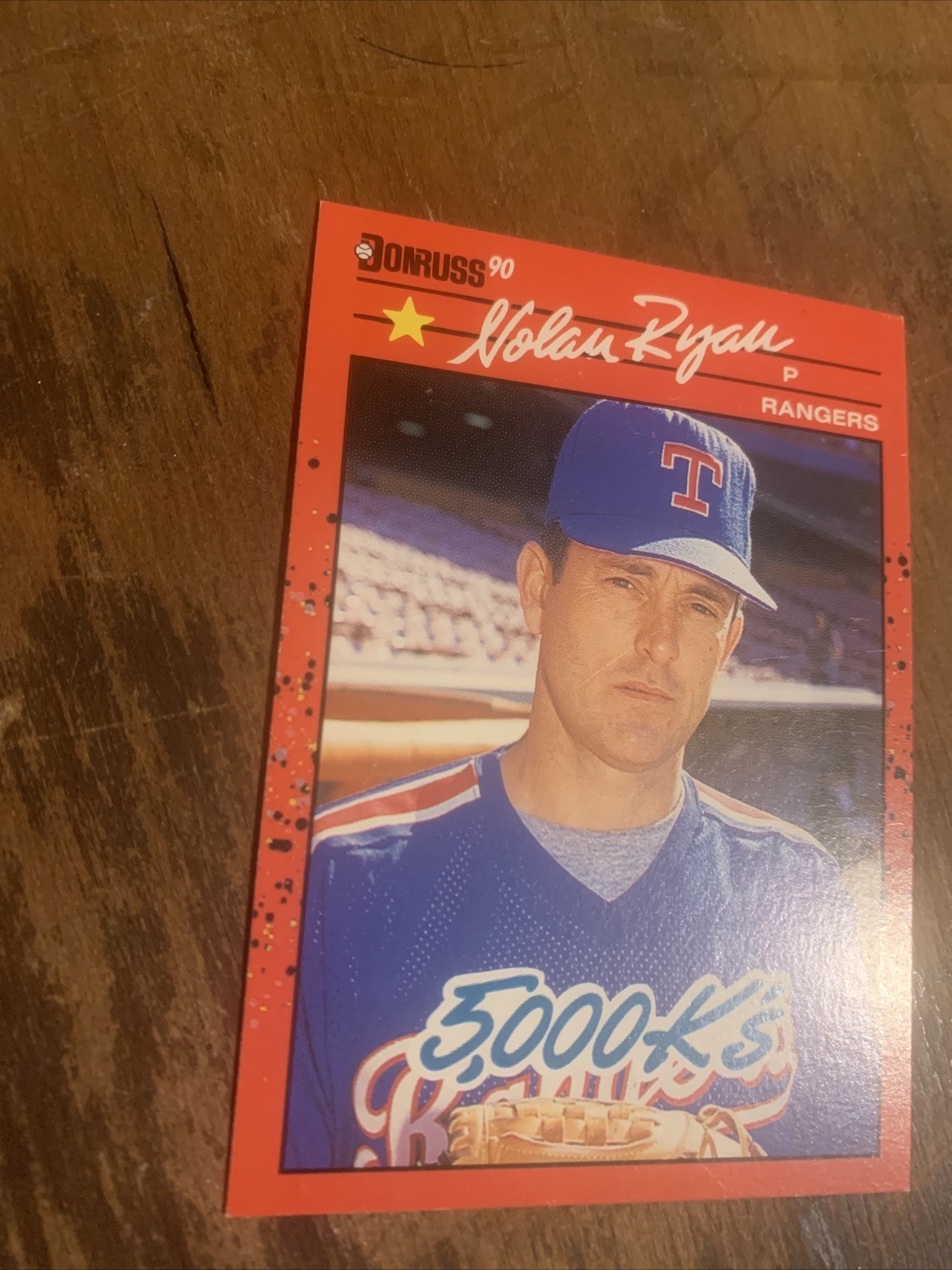 1990 Donruss Nolan Ryan 5000K - Error Wrong Back - Texas Rangers #665 ...