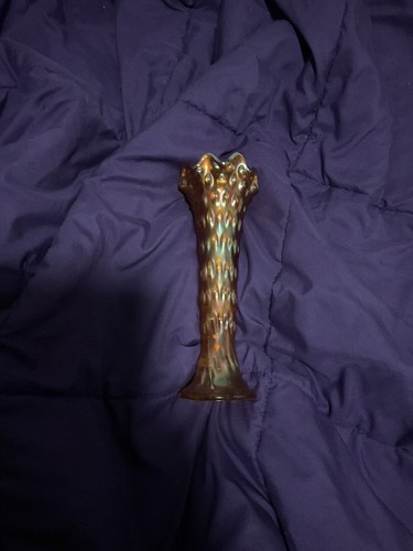 10” Vintage Carnival Glass Funeral Vase, Pre 1940 | eBay