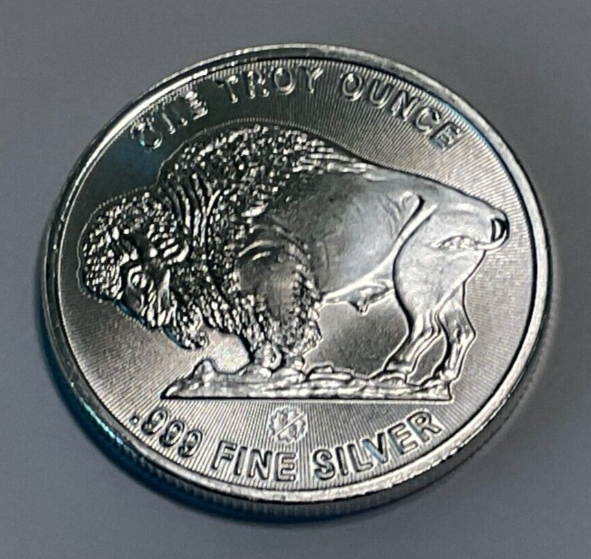 TWENTY 1 oz .999 Fine Silver Buffalo Nickel Design BU Rounds, with ...