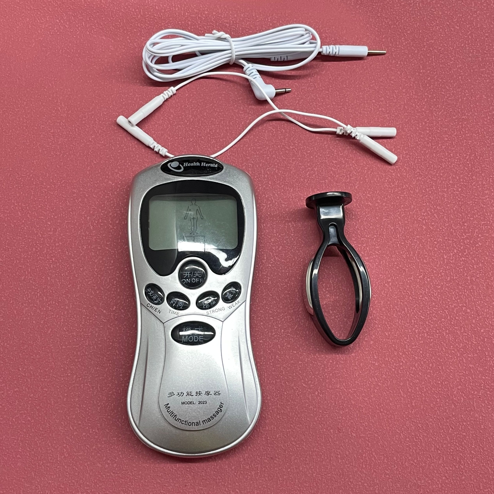 Men E-Stim Shock Cock Therapy Penis Ring Anal Butt Plug Stimulate Sex ...