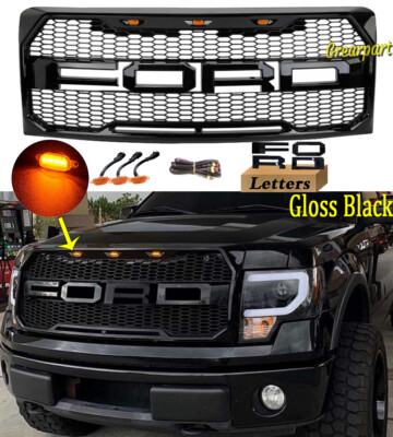 Grille Grill Raptor Style For 2009-2014 FORD F150 Front Bumper ...