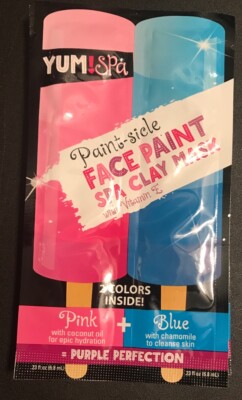 Yum!SPA 5 Packs Paint-sicle FacePaint Spa Clay Mask With VitaminE 5 Pk ...