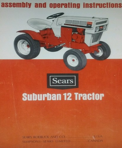 Sears Suburban SS/12 Garden Tractor & Engine Owners,Parts, & Service (4 ...