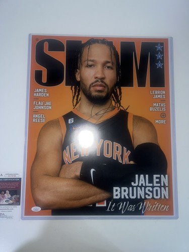 Jalen Brunson autographed New York Knicks signed 16x20 Slam Cover photo ...
