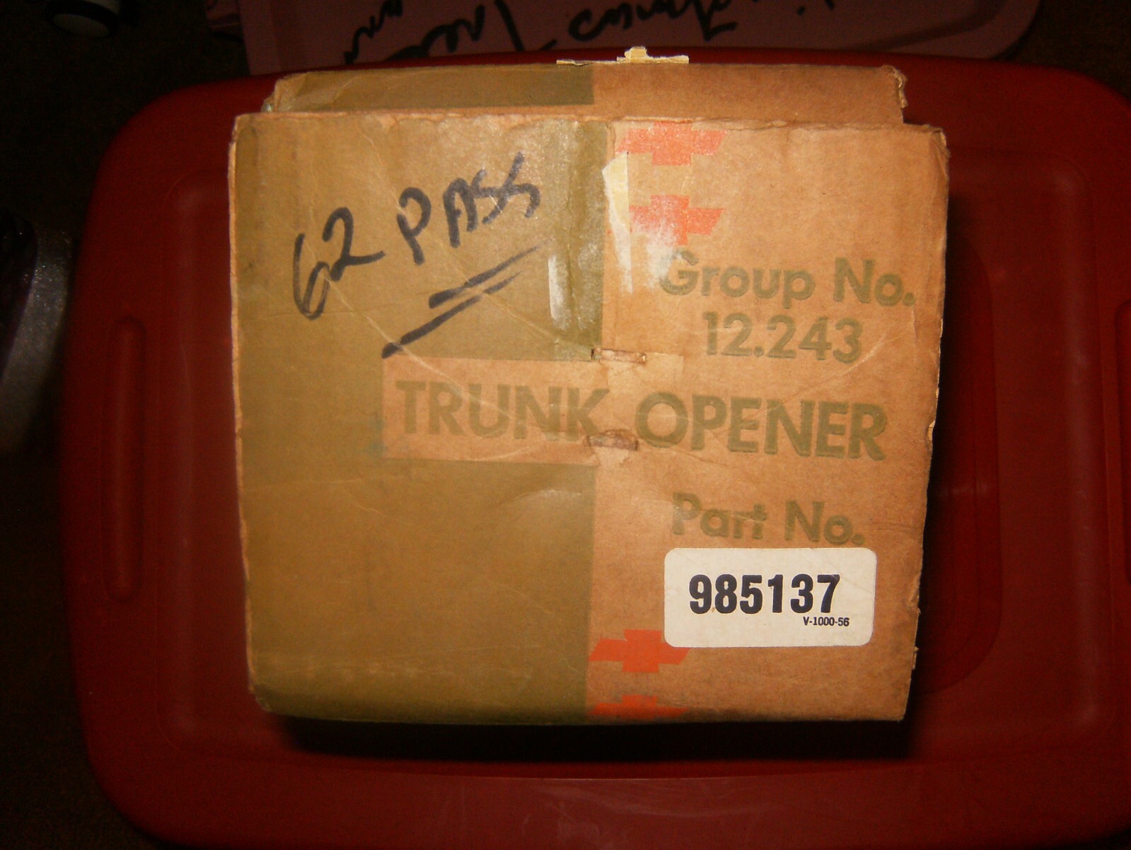 NOS 1959-62 Impala Accessory Automatic Trunk Opener in Original GM Accy ...