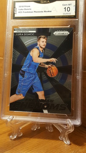 2018-19 Panini Prizm Freshman Phenoms Rookie Luka Doncic #23 GMA Gem ...