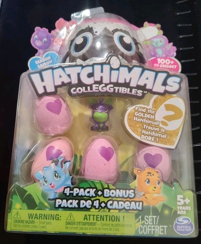Hatchimals CollEGGtibles 4-Pack Season 2 With Bonus Red Crab BRAND NEW ...