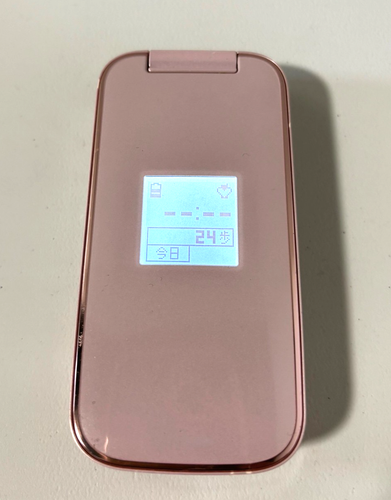 Fujitsu docomo F-01G Pink Raku-Raku Phone Basic 4 Japanese Flip Phone ...