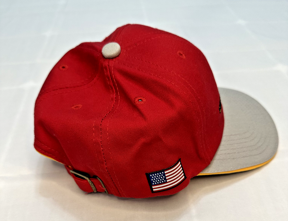 Vintage Santa Fe Railroad Hat Red Snapback One Size Hoghead Hat Wear | eBay
