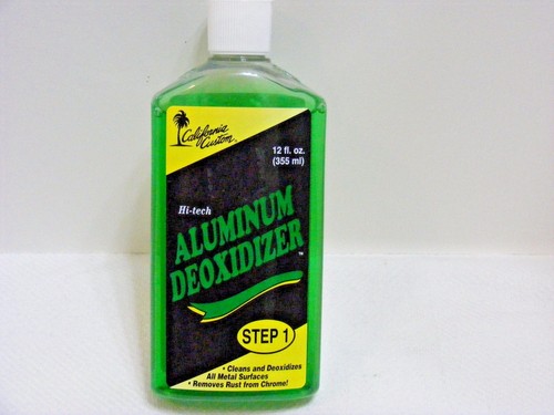 CALIFORNIA CUSTOM ALUMINUM DEOXIDIZER WAX POLISH 12 OZ BOAT MOTORCYCLE ...