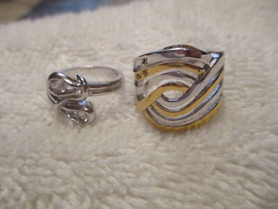 LOT of (2) Signed R.S. C. (R.S. Covenant) Fashion Rings ~ Size 5 and ...