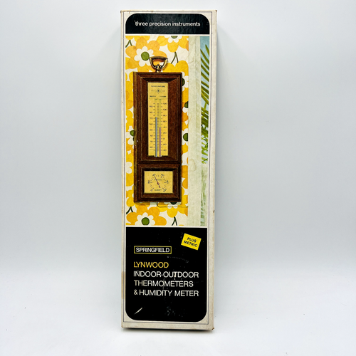 VTG Springfield Lynwood Indoor-Outdoor Thermometer & Humidity Meter NIB ...