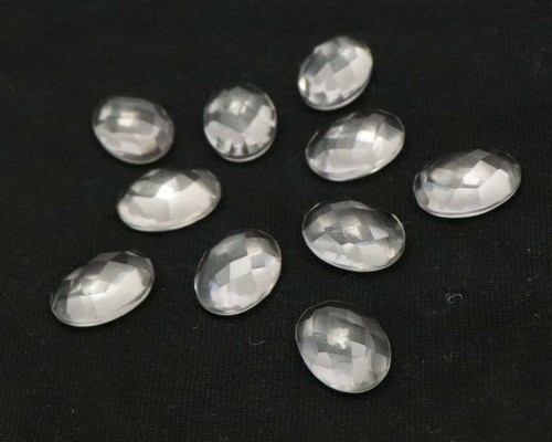 Natural White Topaz Oval Checker Cut 8x10mm To 12x16mm Loose Gemstone ...