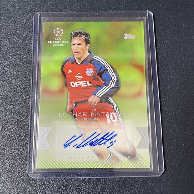 2016 Topps UEFA Champions Lothar Matthaus /150 Auto Germany Bayern ...