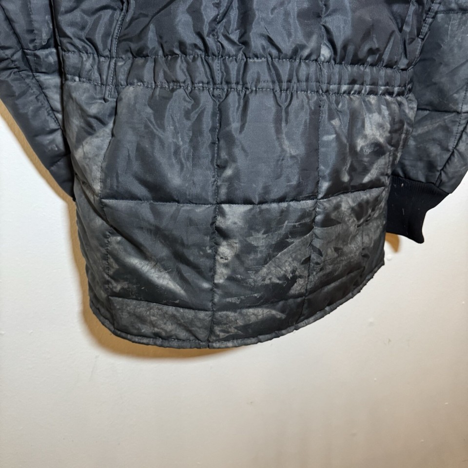 Bob Allen Vintage Shooting Jacket Coat Men’s M Black Nylon Quilted ...