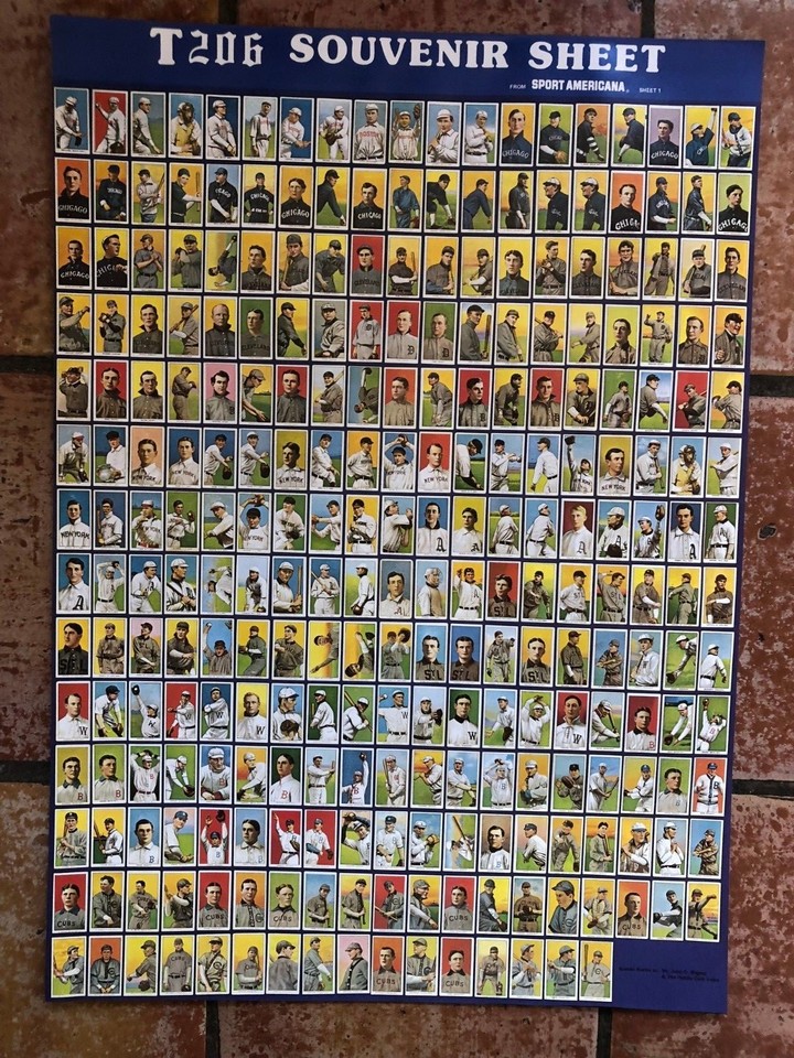 T206 Sheets Tobacco Baseball Cards 1909-1911 Honus Wagner, Ty Cobb ...