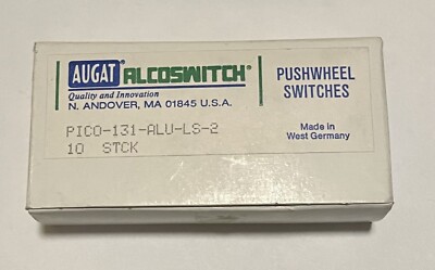 Augat Alcoswitch PICO-131-ALU-LS-2 Pushwheel Switches, 0-9, Box Of 10 ...