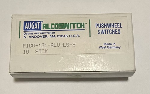 Augat Alcoswitch PICO-131-ALU-LS-2 Pushwheel Switches, 0-9, Box Of 10 ...