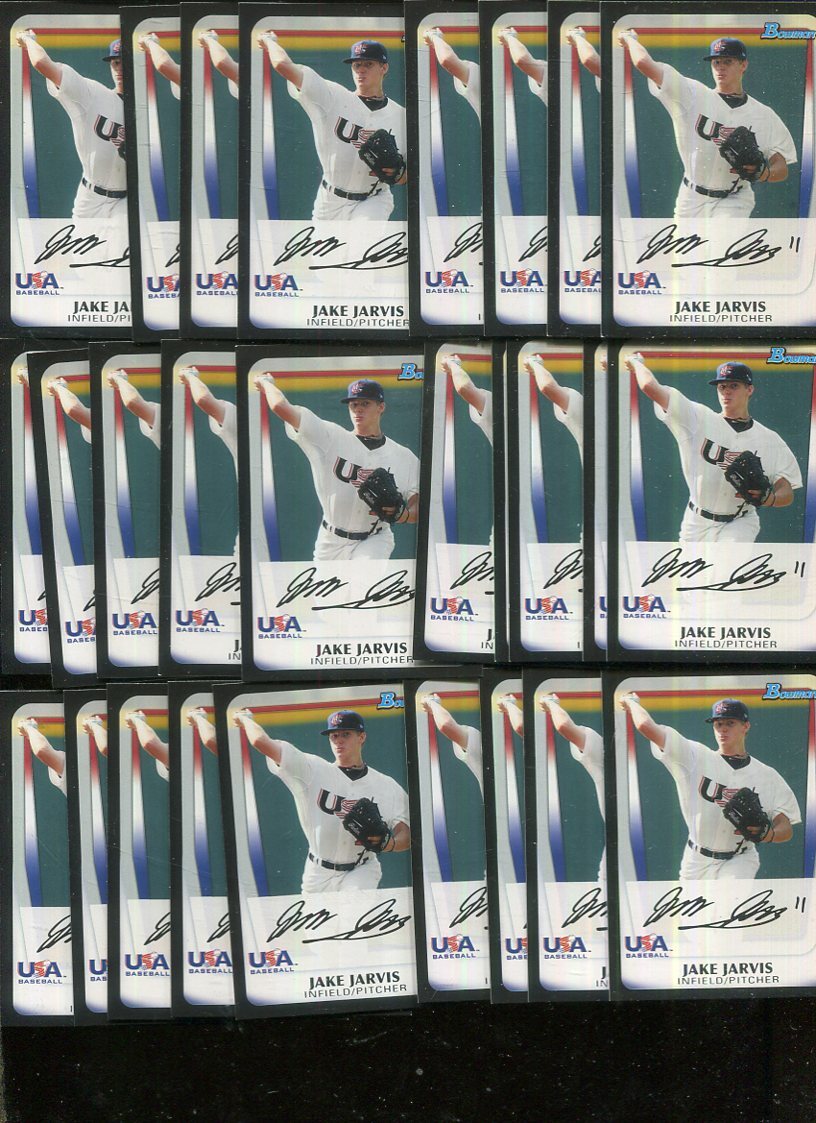JAKE JARVIS BULK LOT OF 25 - 2011 BOWMAN USA BASEBALL CARD | eBay