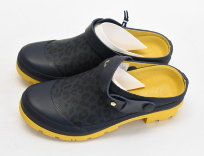Joules Womens Printed Welly Clog with Backstrap Navy Leopard Size 7 ...