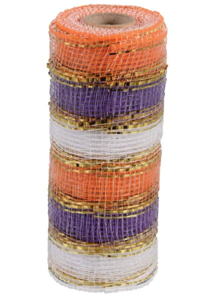 6"x5 yd Deco Mesh Roll Metallic Spring Easter Floral Craft Wreath ...